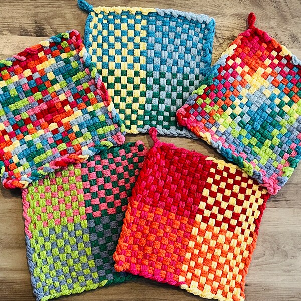 Woven Potholder - Etsy