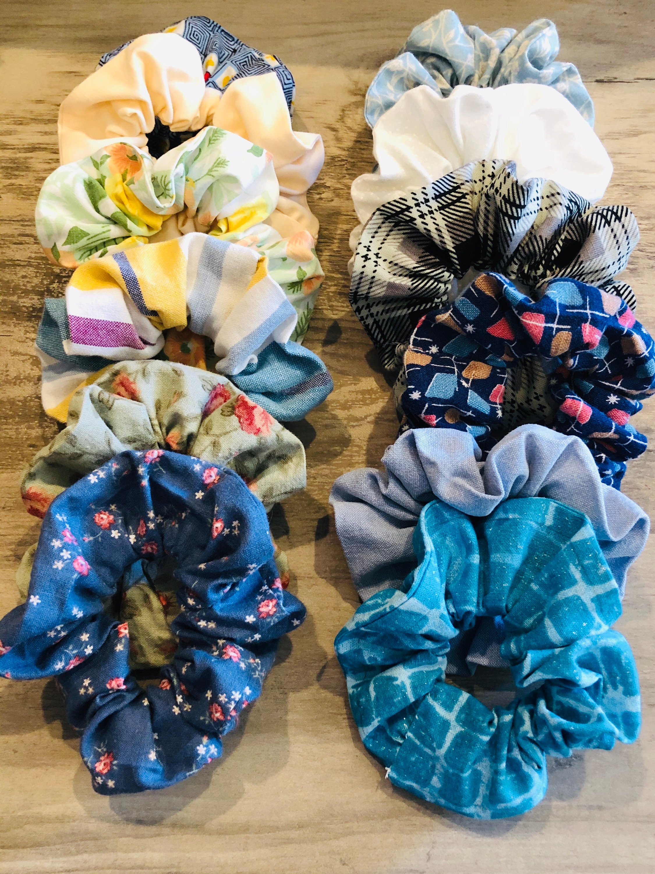 DIY Scrunchie Kits Sew Your Own Hair Tie Pre-cut Multiple | Etsy