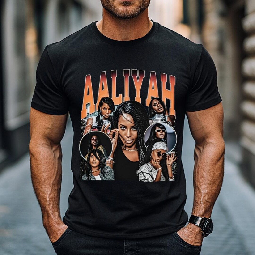 Aaliyah T Shirt, Pop R&B Hip Hop Music Merch Shirt, Retro 90s ...
