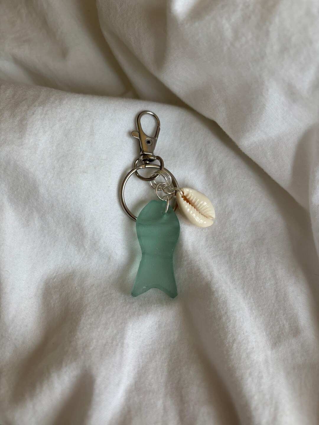 Fisher Sea Glass Keychain | Sea Glass Charm | Keychain | Purse Charm ...