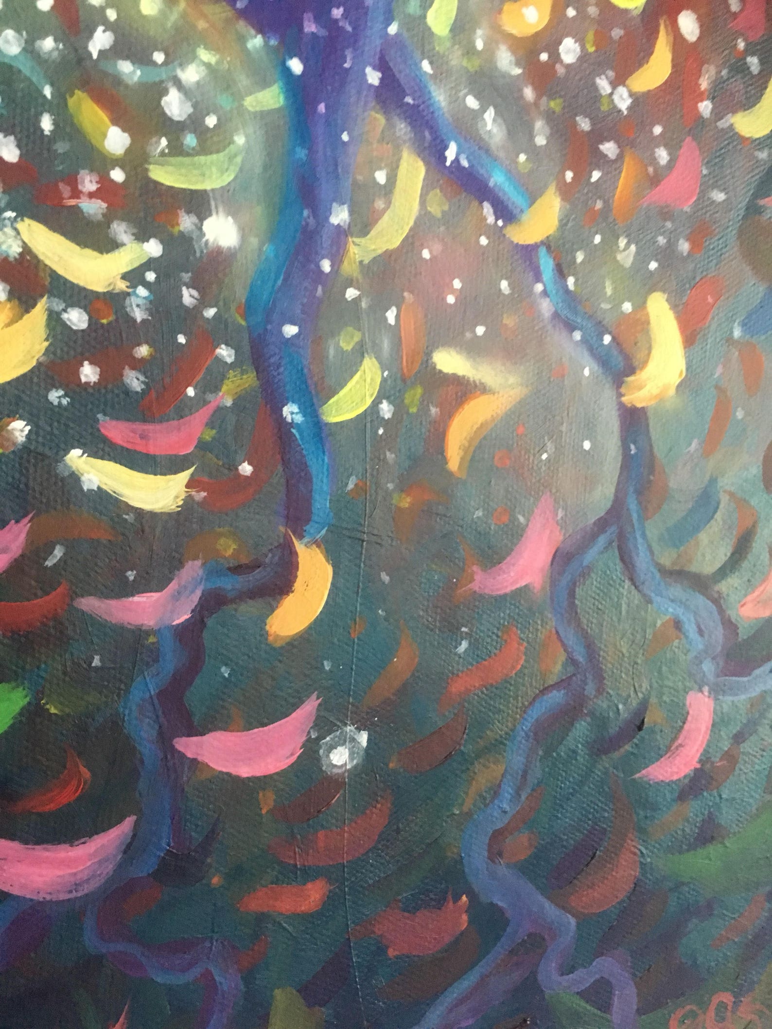 Dig Deep to Grow Tall Tree Person Oil Painting - Etsy