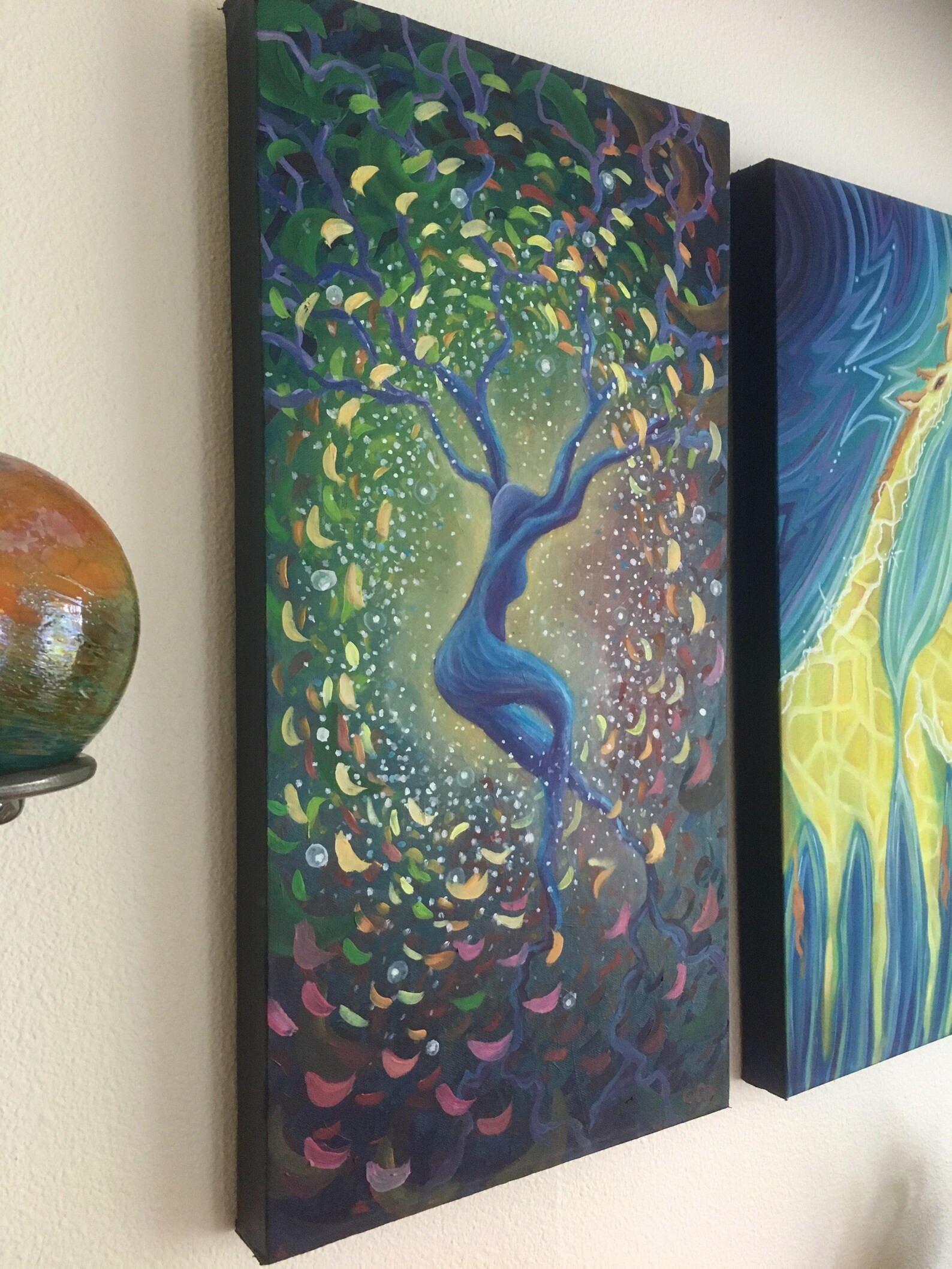 Dig Deep to Grow Tall Tree Person Oil Painting - Etsy