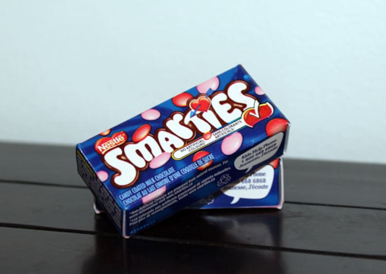 Smarties Mini Chocolate Favor Wrapper Template Printable DIY | Etsy