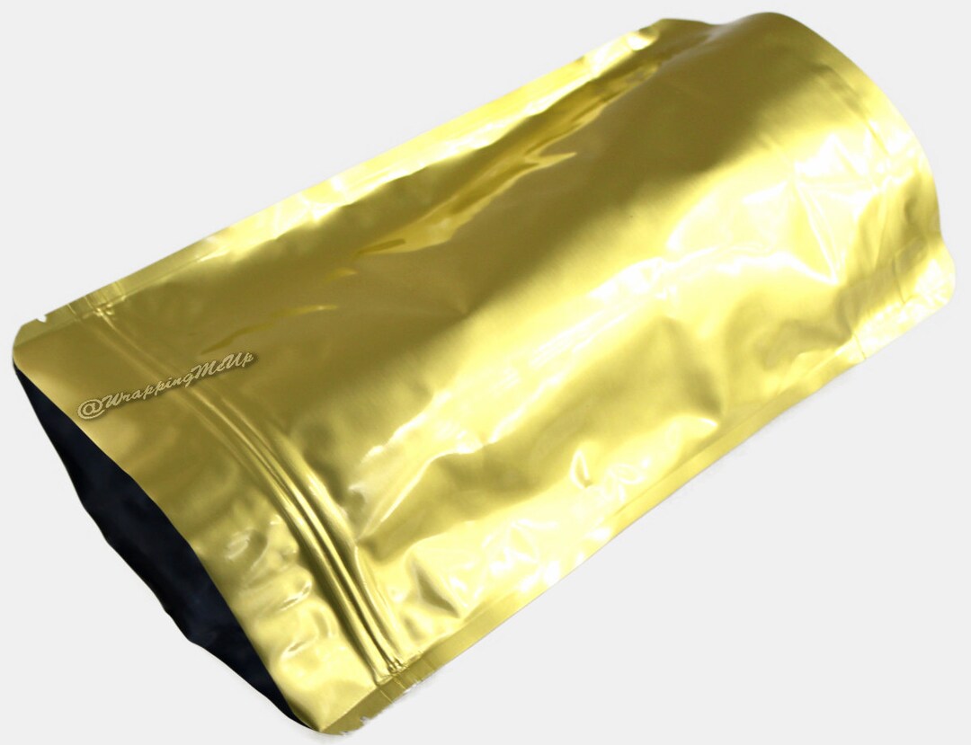 100 8 Oz. gold Poly Stand up Pouch Bags Food Safe - Etsy