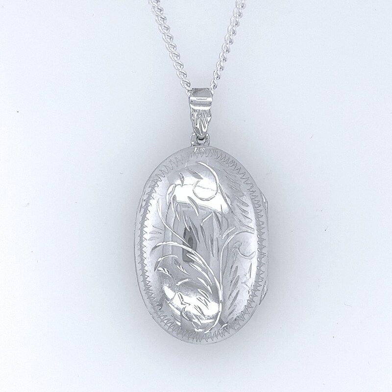 Large Silver Locket - Etsy