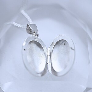 Real 925 Silver Locket Necklace. Small Round Sterling Silver | Etsy