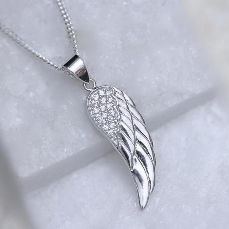 Angel Wing Necklace - Etsy