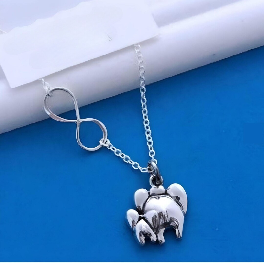 Mother Daughter Infinity Necklace. Elephant Necklace. Choose 925 ...
