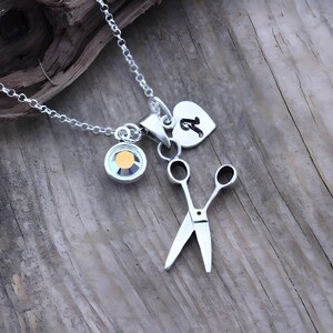 Sterling Silver Scissors Necklace. Personalized Silver Pair of Scissors ...