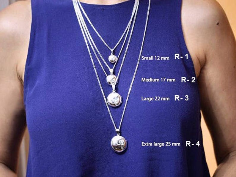 STERLING SILVER Large Locket Heirloom Locket Round Locket - Etsy