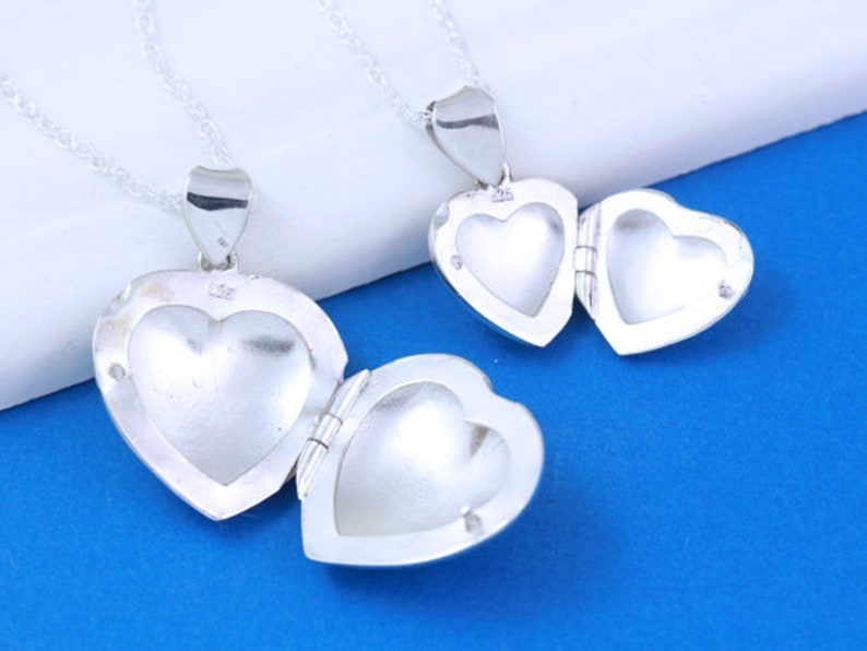 Large Lockets Solid Sterling Silver Heart Locket Necklace - Etsy