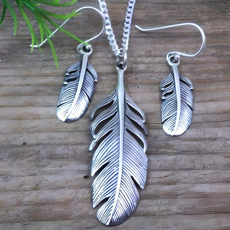Feather Earrings - Etsy