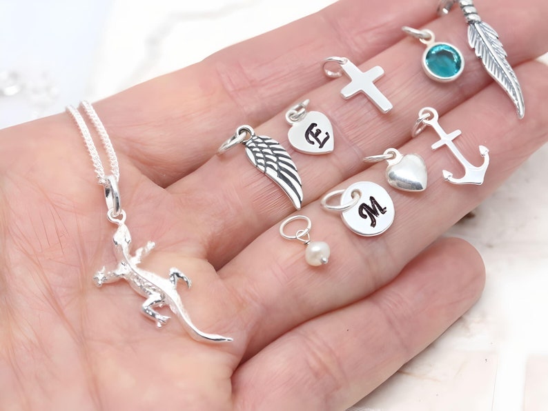 Sterling Silver Lizard, Lizard Necklace, Silver Lizard Pendant Necklace ...