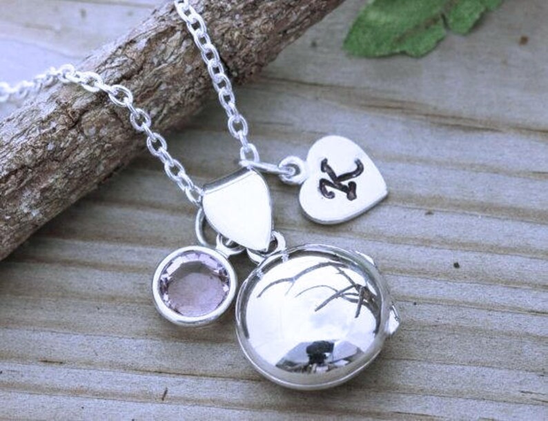 Real 925 Silver Locket Necklace. Small Round Sterling Silver - Etsy