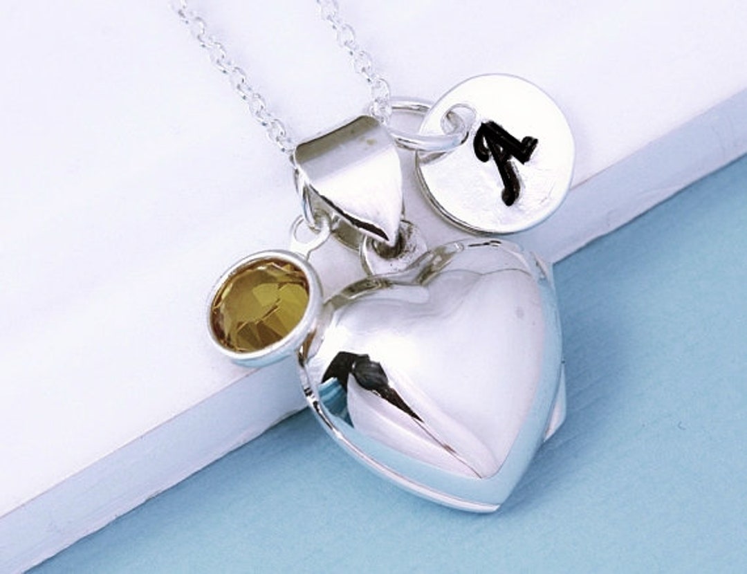 Sterling Silver Small Heart Locket Necklace. Choose 2 - Etsy