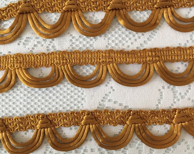 Retro Trim, Conso Trim, 1970s Trim, Gold Trim, Fabulous, by the Yard ...