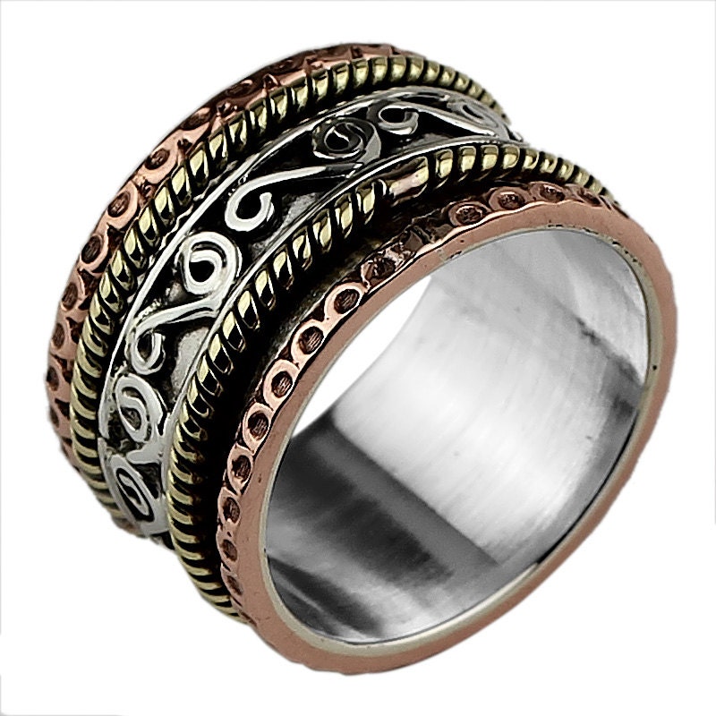 Tri Color Rings - Etsy