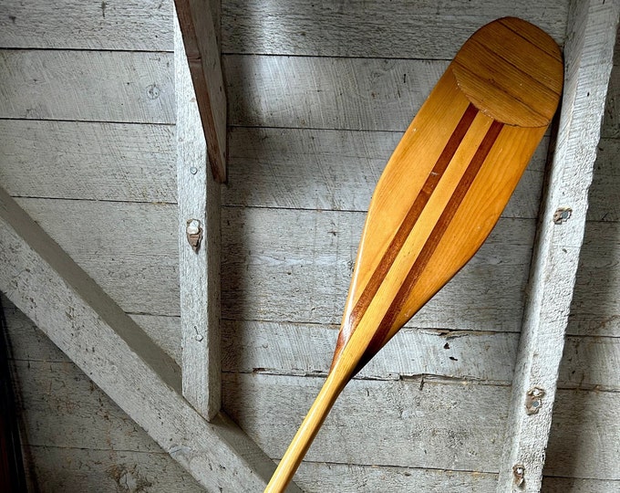 Handmade Wood Canoe Paddle Mix of Woods Handcrafted - Etsy