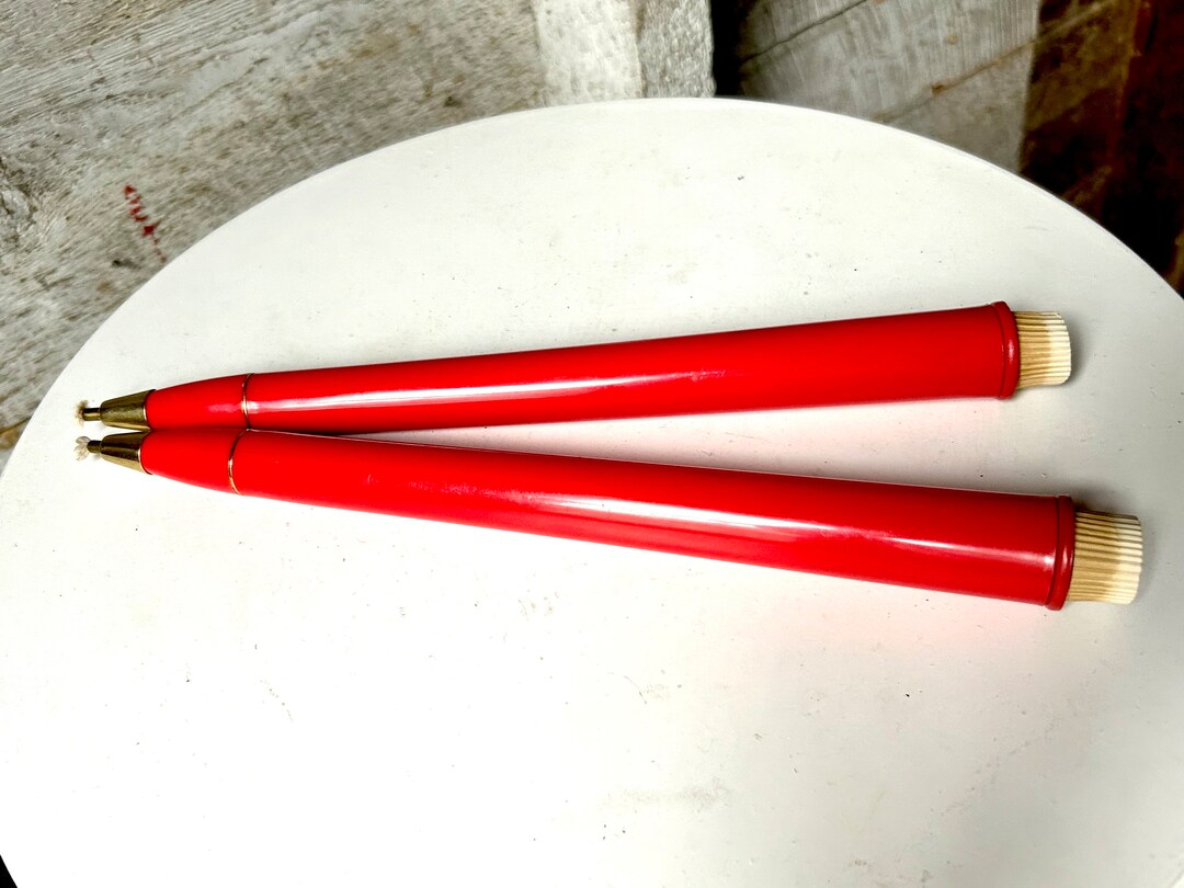 Red Butane Candles New in Box Pair of Candles Mid Century Plastic ...