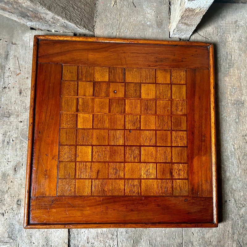 Wood Checker Board - Etsy