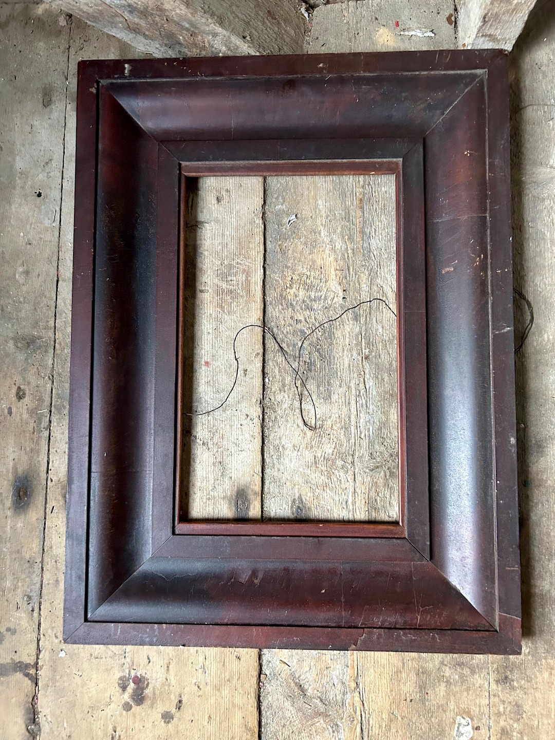 Antique Wood Picture Frame Large Frame Victorian Edwardian Wide Frame ...