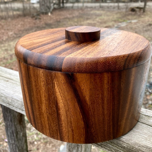Round Wood Box - Etsy
