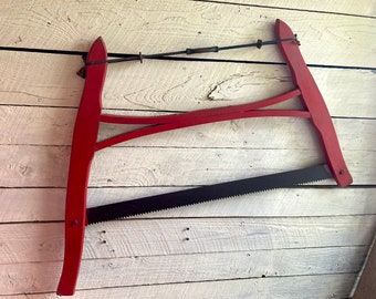 Farmhouse Antique Bow Saw Primitive Rustic Decor Cross Cut Saw Buck Saw ...