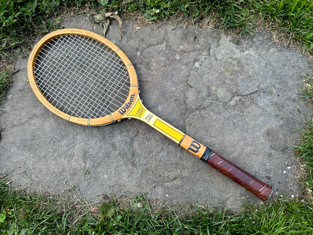 70s Chris Evert Wilson Wood Tennis Racquet - Miss Chris - Wilson Tennis ...