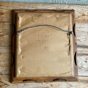 40s 50s Wood Frame Small Frame Cut Out Flare Design Mid Century Frame ...