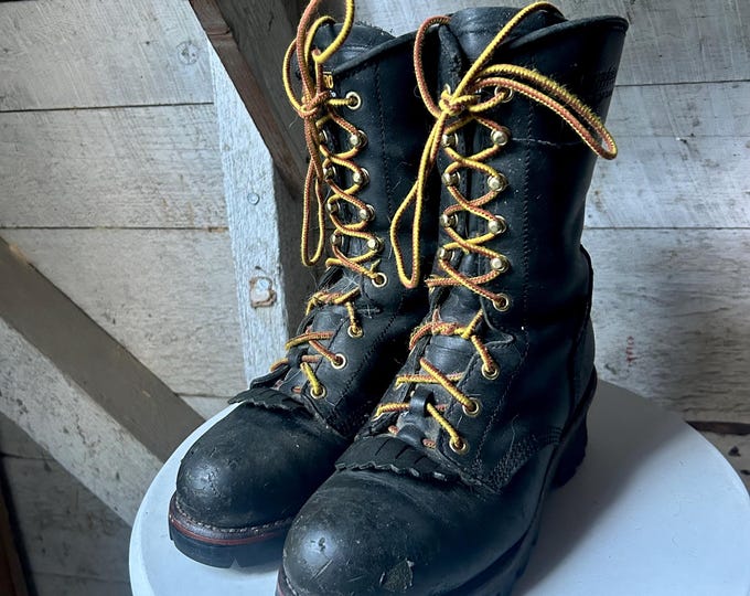 Carolina Black Leather Logger Boots Men’s Boots - Steel Toe - Gore -tex ...