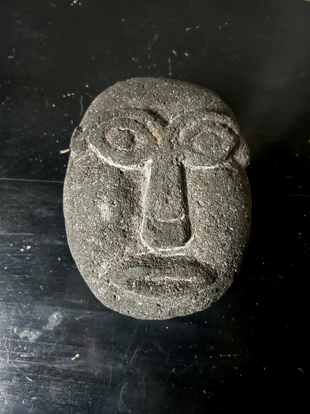 Mayan Volcanic Rock Face Sculpture Hand Carved - Etsy