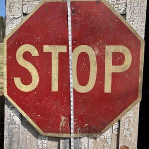 Stop Sign , Road Highway Sign , Man Cave Wall Art , Vintage Metal Stop ...