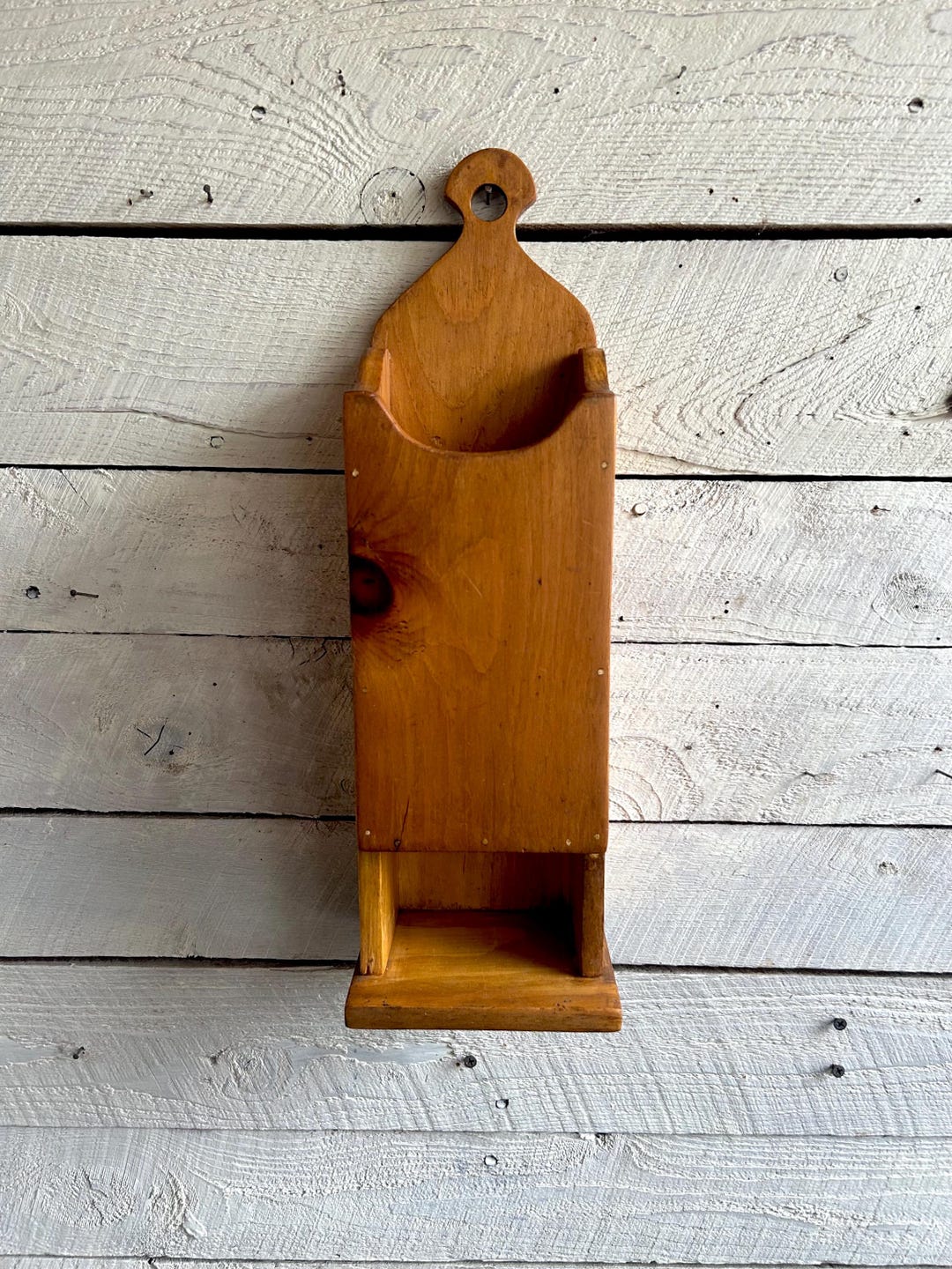 Farmhouse Wood Mail Holder Handmade Painted Hangs on Wall or Counter ...
