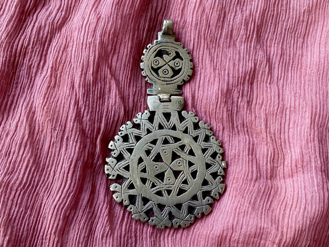 Ethiopian Silver Coptic Cross - Pendant - African Cross - Large Cross ...