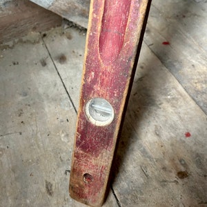 Vintage Long Handmade Wood Level 4 Feet Working Level Display Piece ...