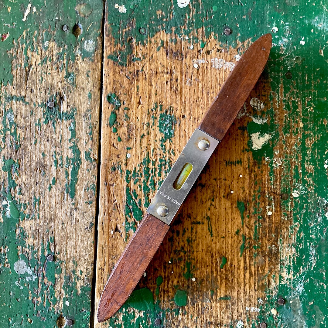 Vintage Level Defiance by Stanley Cherry Wood Small Level Working Level ...