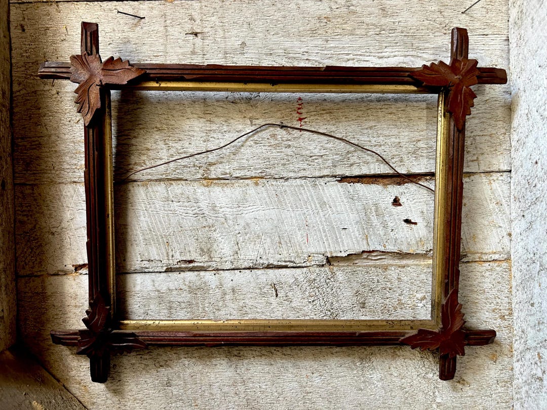 30s Adirondack Frame Hand Carved Primitive Rustic Farmhouse Tramp Art ...