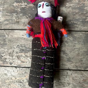 Vintage Chumala Wool Felt Doll Mexican/south American/guatemalan Folk ...