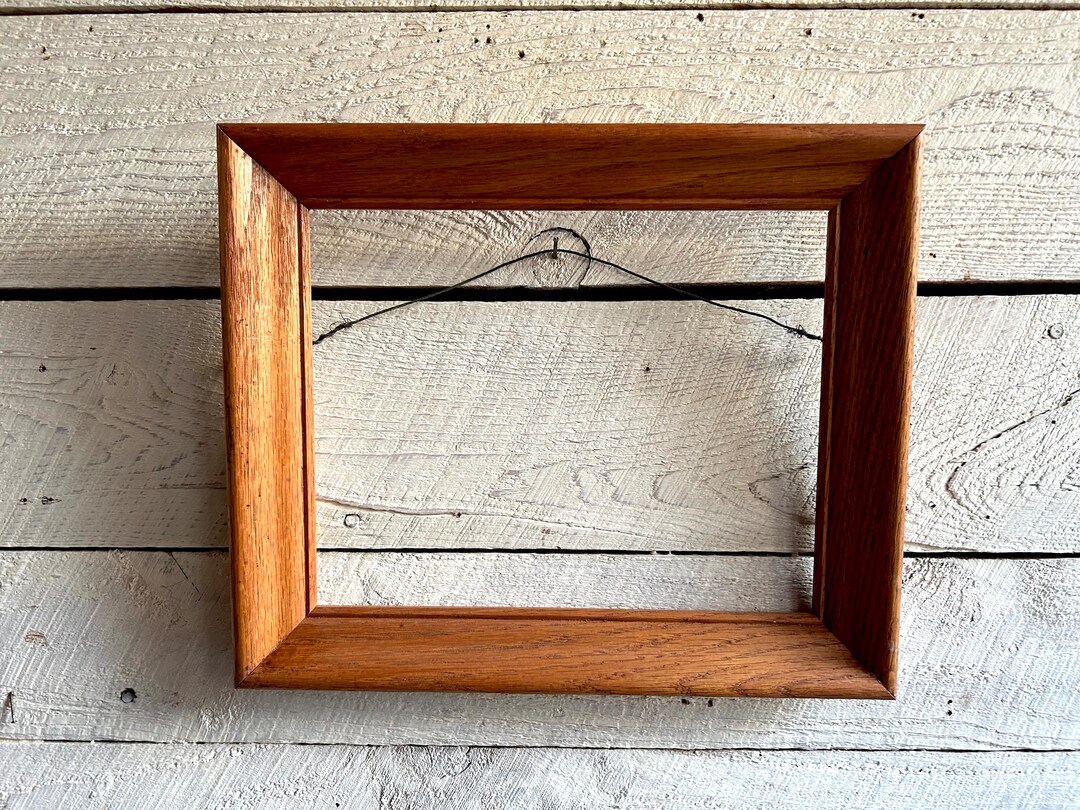 Wood Frame Rustic Primitive Brown Picture Frame Farmhouse - Wall Decor ...