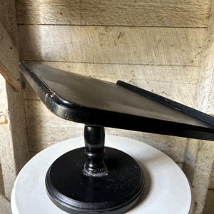 Wood Black Slanted Book Holder Desk Office Cookbook Stand Laptop ...