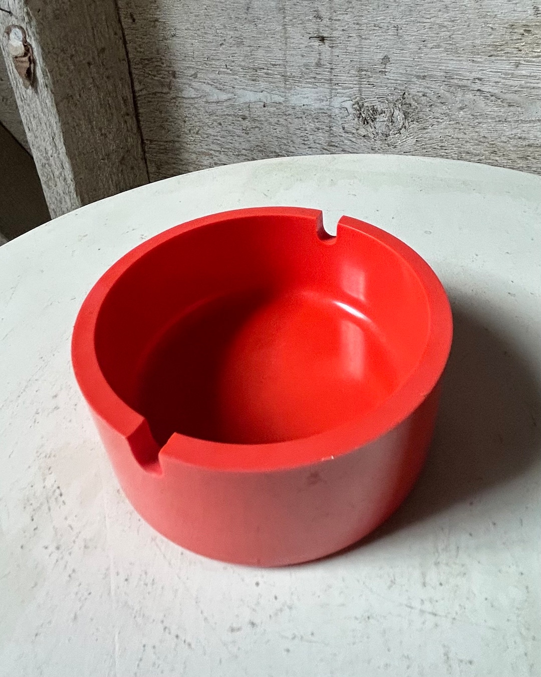 Red Melamine Round Ashtray Trinket Dish Key Holder Small - Etsy