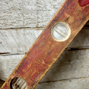 Vintage Long Handmade Wood Level 4 Feet Working Level Display Piece ...