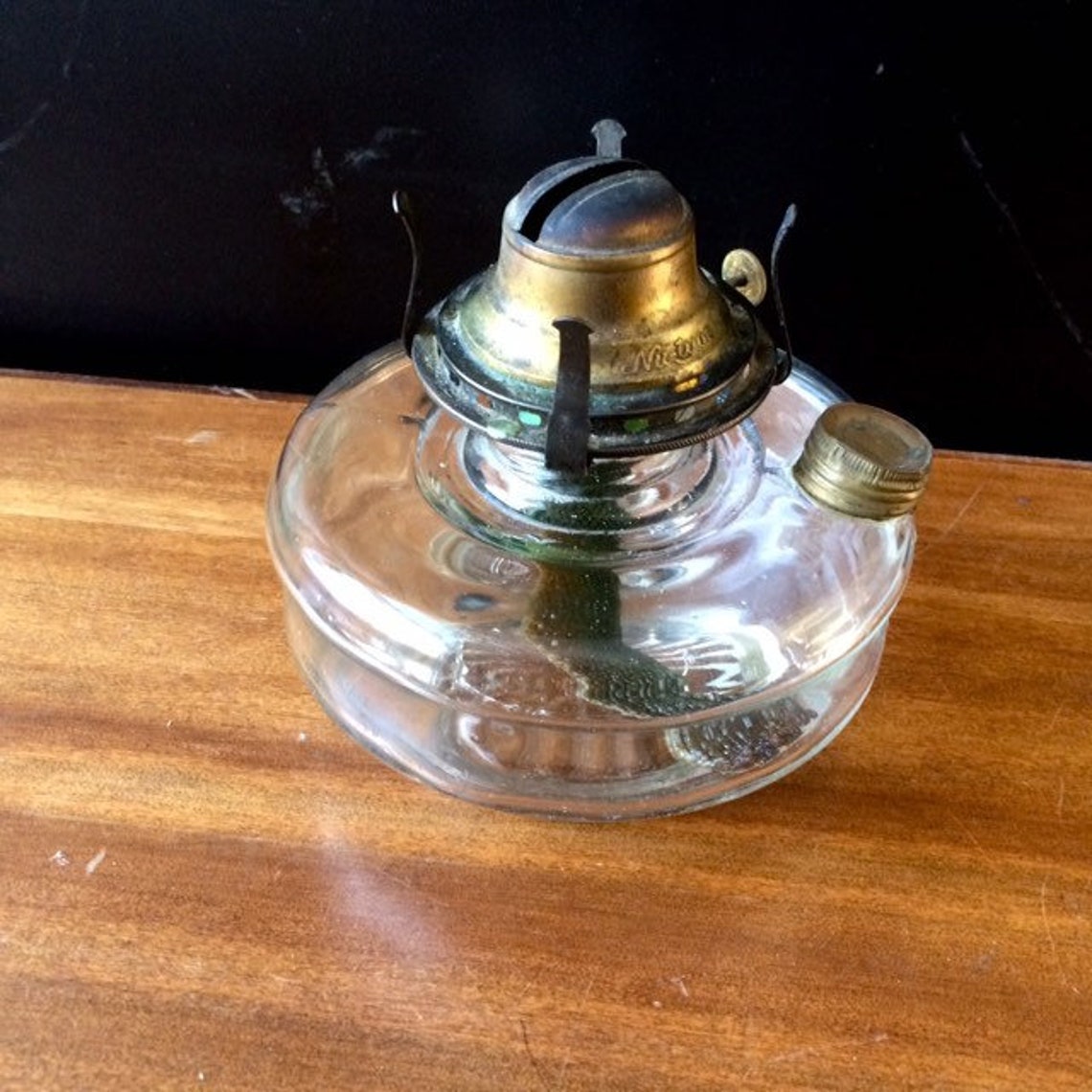 Pressed Glass Oil Lamp Clear Glass Kerosene Lamps Glass | Etsy