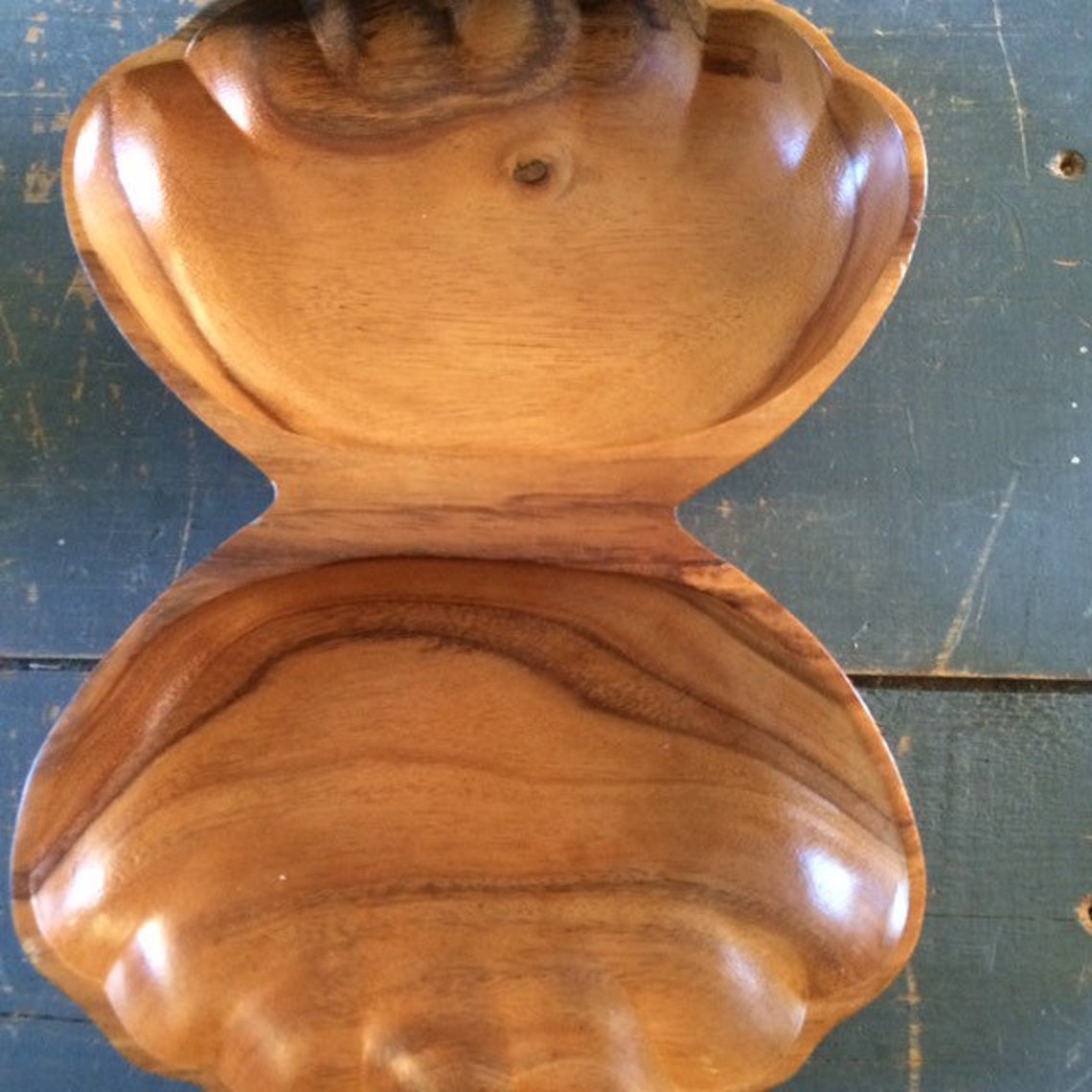 Monkey Pod Wood Serving Tray Made in the Philippines Mid - Etsy