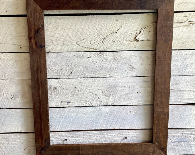 Barn Wood Frame Rustic Primitive - Picture Frame - Farmhouse Wall Decor ...