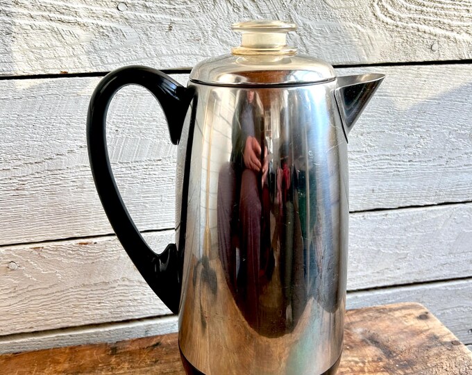 Vintage Mirro - Matic Electric Percolator Coffee Pot, 10 Cup, Steel ...