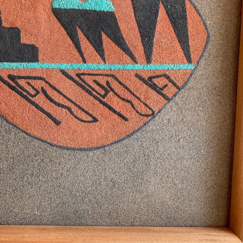 Navajo Sand Painting Yei Dancer With Pottery Native American | Etsy