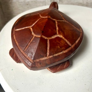Wood Turtle Trinket Box Hardwood Hand Carved Lid - Etsy