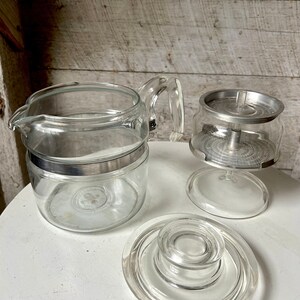 60s Glass Pyrex Flameware Coffee Percolator 7754 B 4 Cup Coffee Pot ...