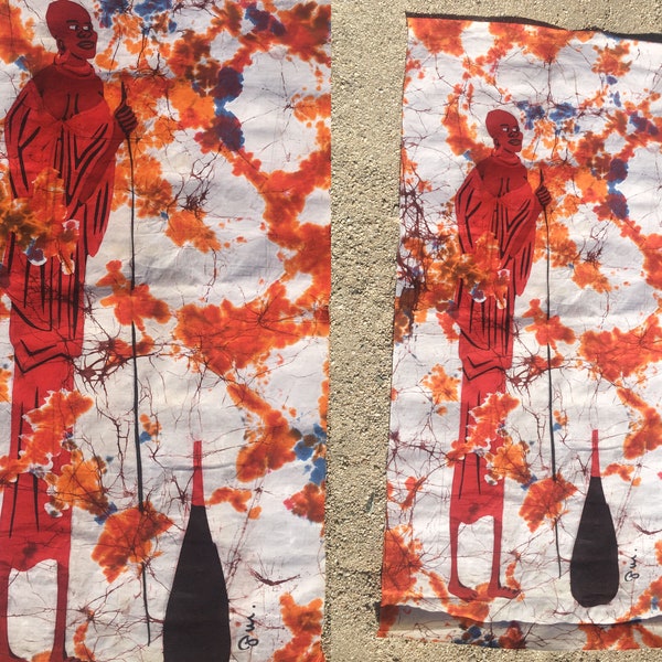 African Figure Batik Art - Etsy